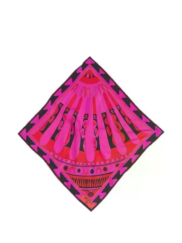 Emilio Pucci Soleil-print Small Carrè Scarf