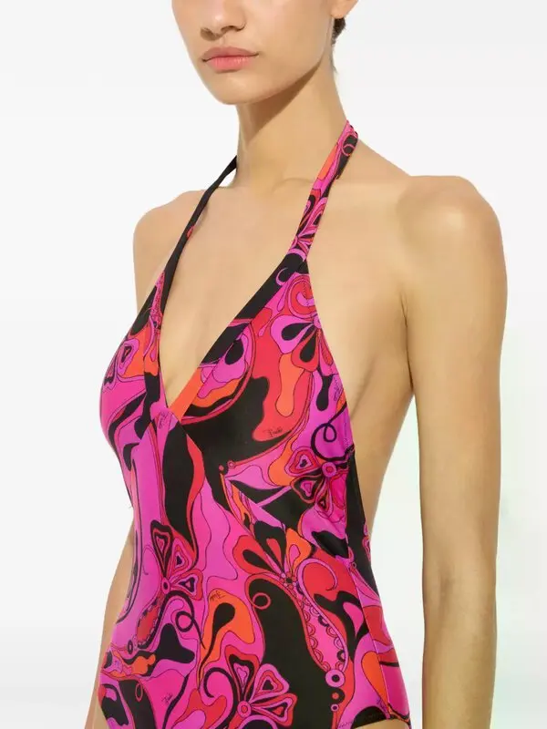 Emilio Pucci Orchidee Print One-piece Swimsuit