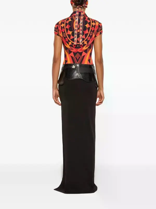 Emilio Pucci Manuba-print Ruched Blouse