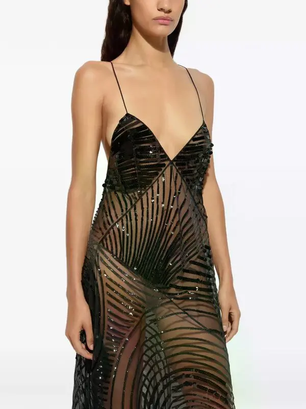 Emilio Pucci Embroidered Tulle Dress
