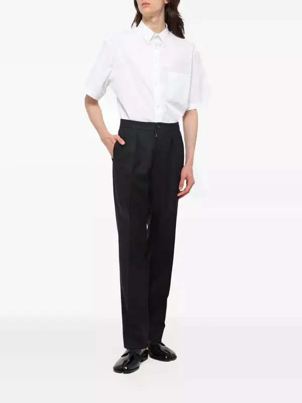 MAISON MARGIELA Pleated Virgin Wool Twill Trousers