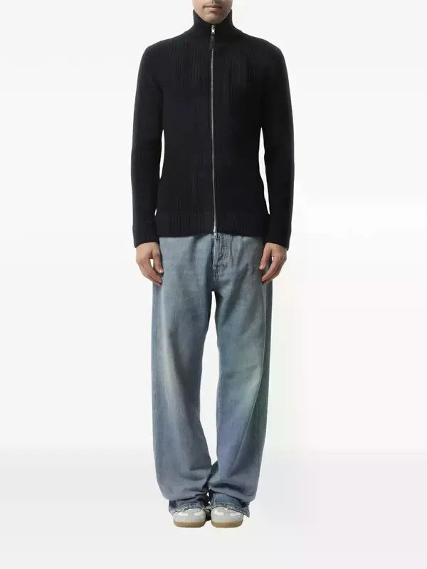 MAISON MARGIELA English-rib Zip Cardigan