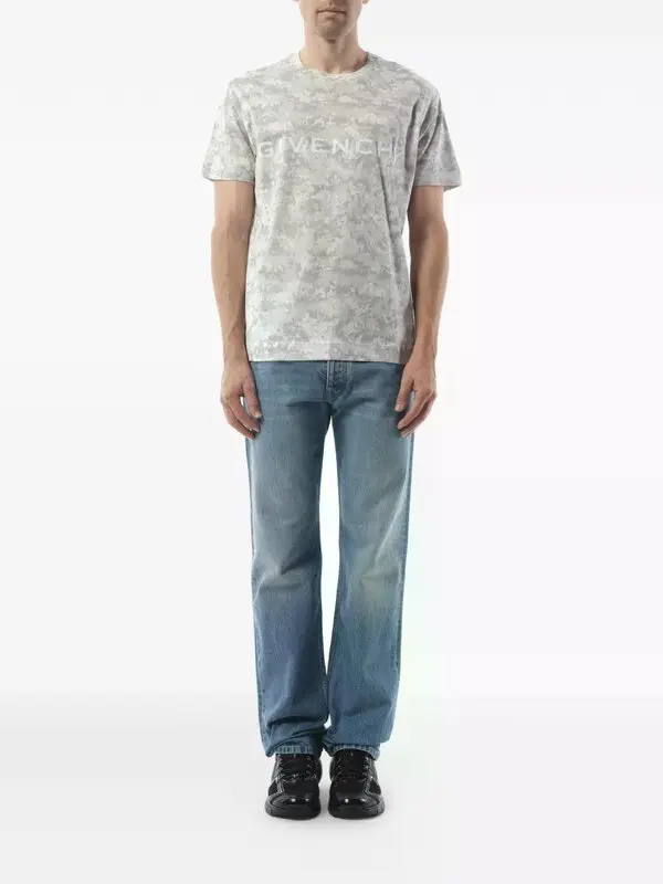 Givenchy Logo Camo-print T-shirt