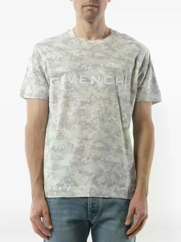 Givenchy Logo Camo-print T-shirt