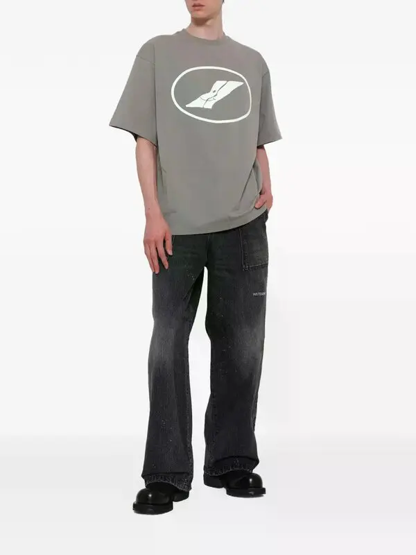 We11Done Round-neck Logo-detail T-shirt