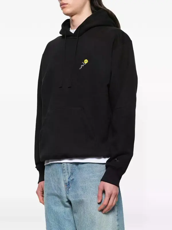 VOWELS Floral Embroidered Hoodie
