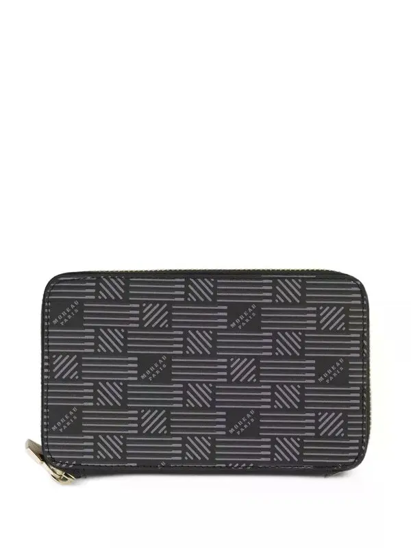 Moreau Logo-print Continental Wallet - Black