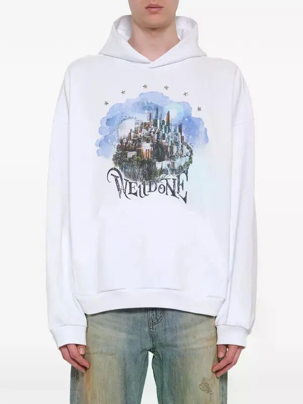 We11Done Graphic Print Hoodie