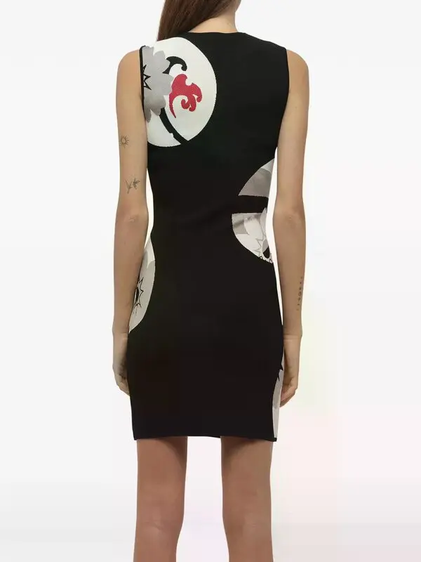 Alexander McQueen Sleeveless Floral Mini Dress