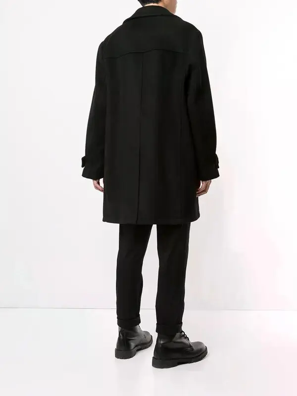 PORTS V Double Buttoned Logo Coat