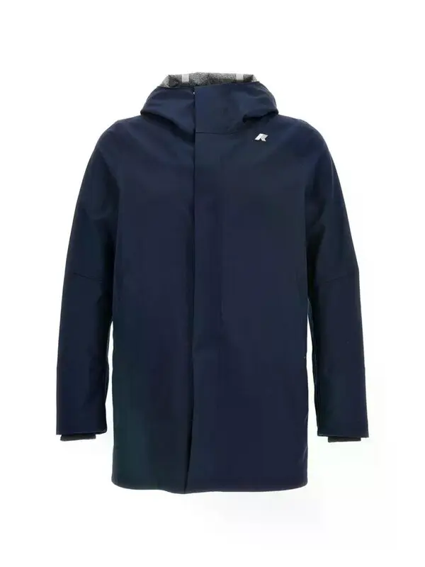 K-WAY Hooded Logo-patch Coat