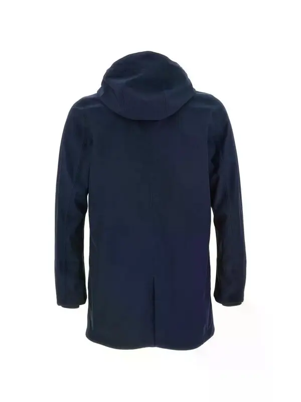 K-WAY Hooded Logo-patch Coat