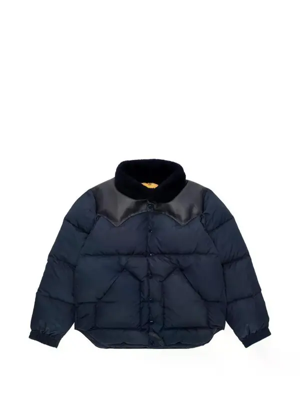 FORTELA Shearling Collar Jacket - Blue