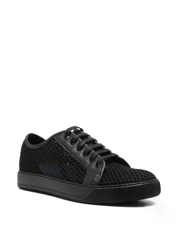 LANVIN Leather Detail Lace-up Sneakers