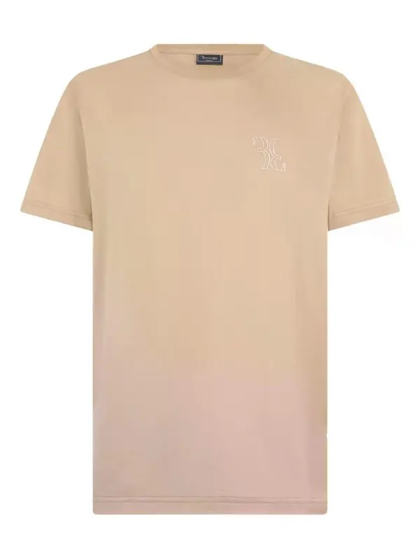 BILLIONAIRE Round-neck Logo-embroidered T-shirt - Neutrals