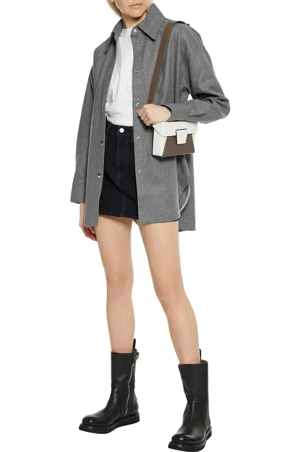 Acne Studios Sarwin Oversized Wool-blend Flannel Shirt
