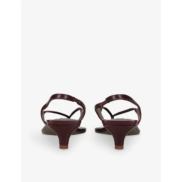 Senso Genesis Leather Heeled Sandals - Dark Brown
