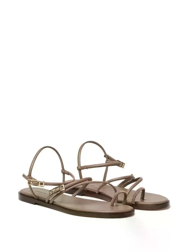 Fabiana Filippi Leather Flat Sandals