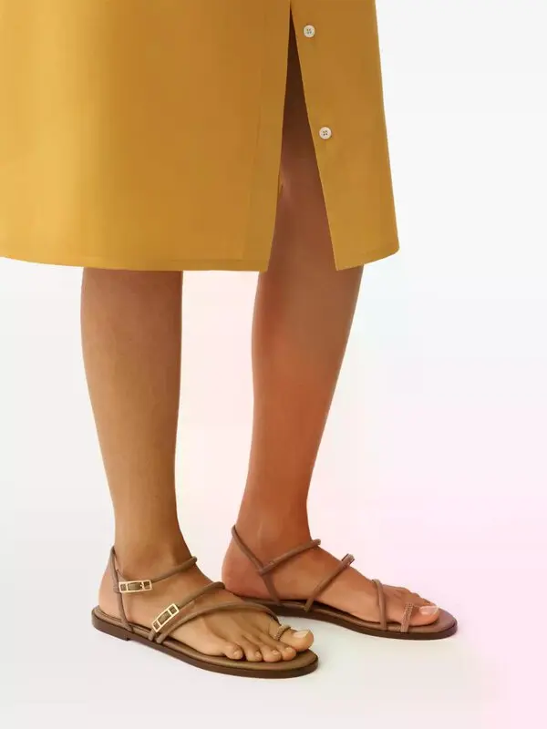 Fabiana Filippi Leather Flat Sandals