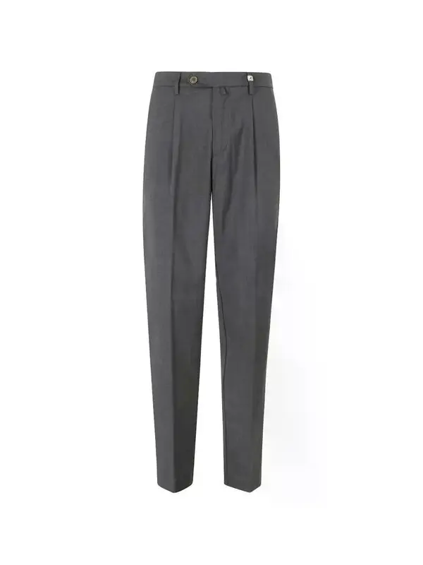 MYTHS Pleated Pressed-crease Trousers