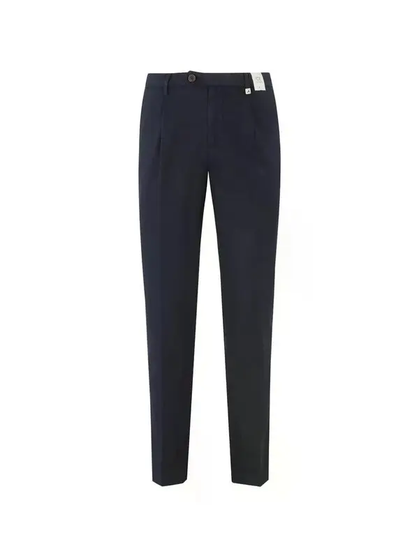 MYTHS Pleated Detail Trousers - Blue