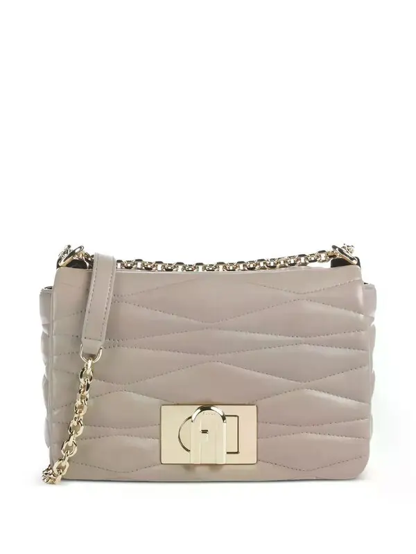 Furla 1927 Quilted Leather Shoulder Bag - Neutrals