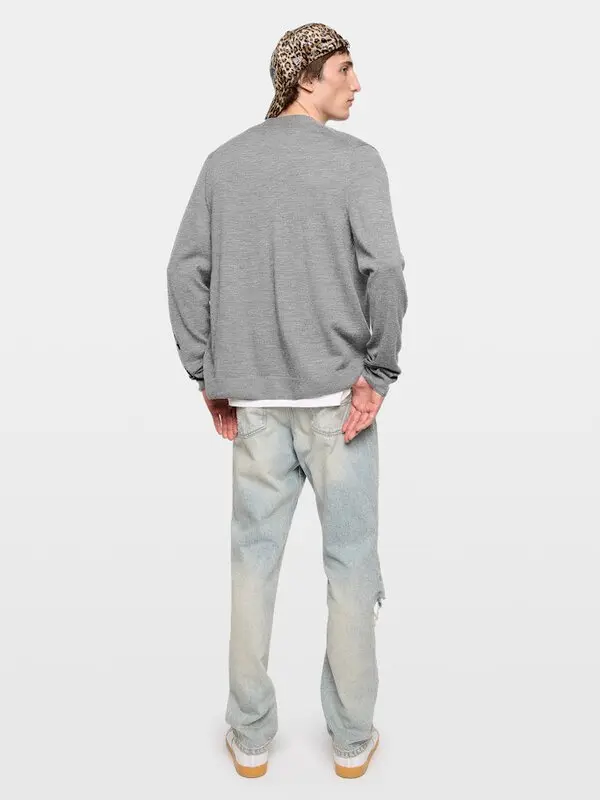 Zadig&Voltaire Remi Wool Cardigan - Gris Chine