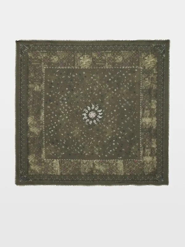 Zadig&Voltaire Kerry Vintage Bandana Scarf - Mousse