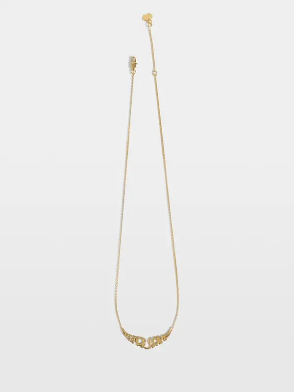 Zadig&Voltaire Peace & Love Wings Pendant Necklace - Shiny Gold