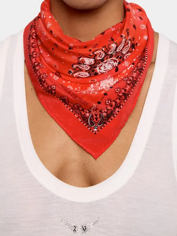 Zadig&Voltaire Blondie 62 Vintage Bandana Scarf - Passion
