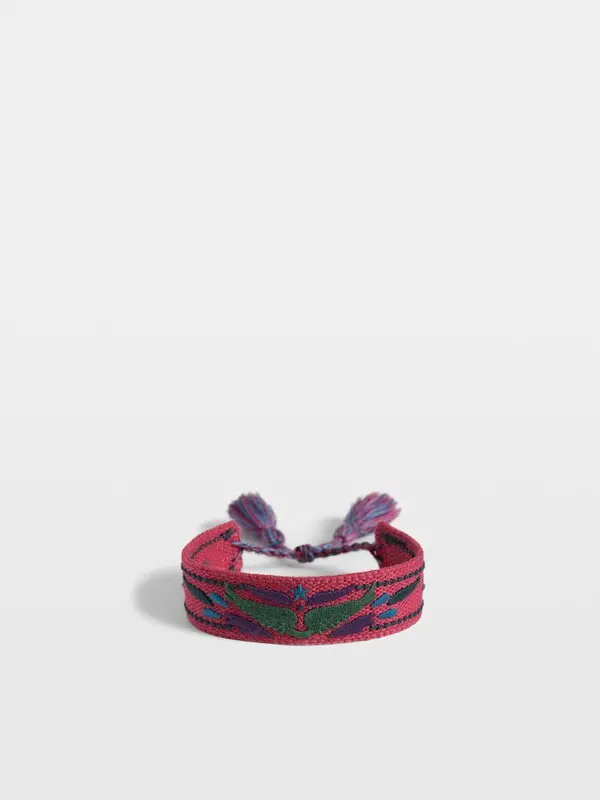 Zadig&Voltaire Woven Bracelet With Wings Embroidery - Podium