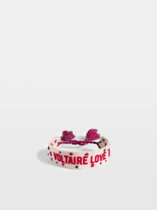 Zadig&Voltaire Love Embroidered Woven Bracelet - Flash