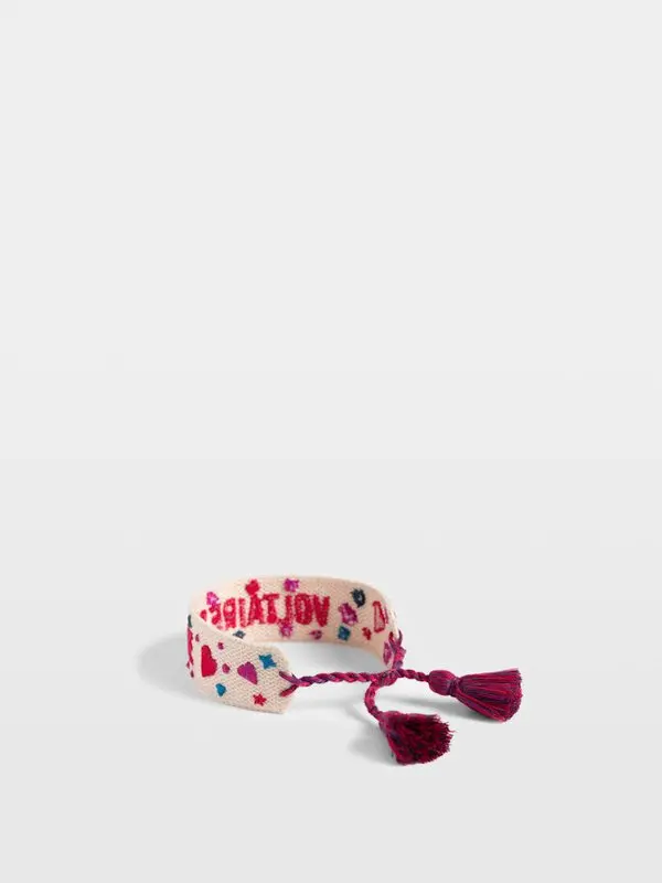 Zadig&Voltaire Love Embroidered Woven Bracelet - Flash