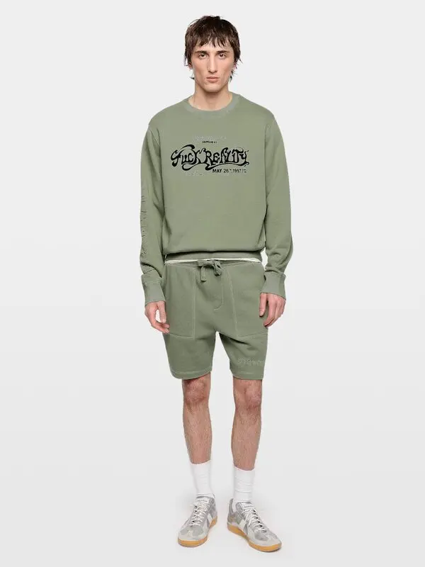 Zadig&Voltaire Pablo Printed Cotton Shorts - Tea