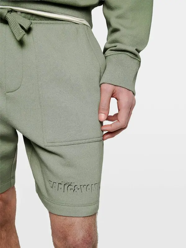 Zadig&Voltaire Pablo Cotton Shorts With Drawstring - Tea