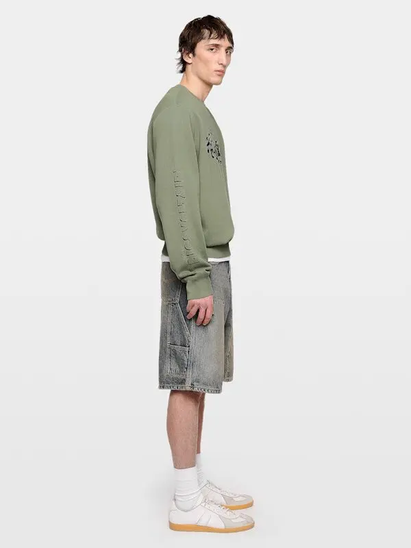 Zadig&Voltaire Cotton Sweatshirt With Flocked Print - Tea