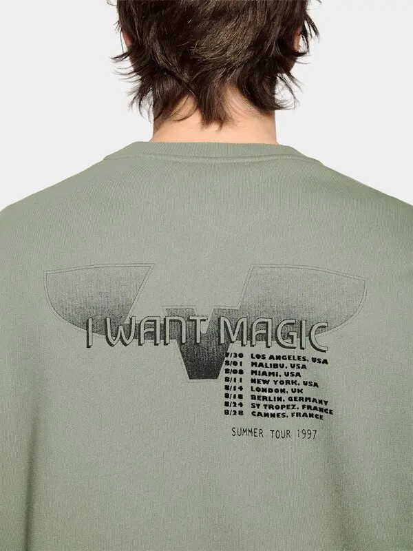 Zadig&Voltaire Cotton Sweatshirt With Flocked Print - Tea
