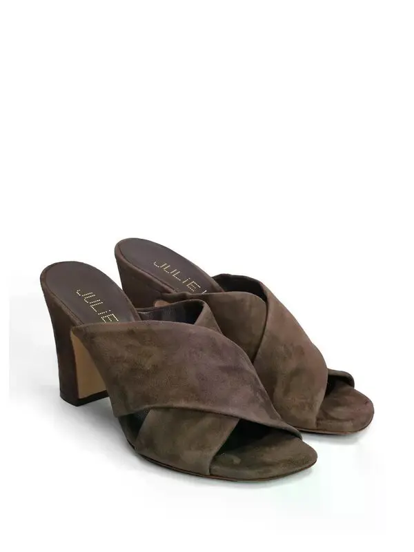 JULIE DEE Suede Mules
