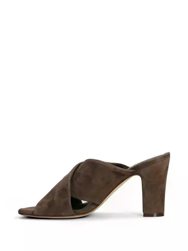 JULIE DEE Suede Mules