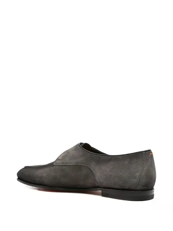 Santoni Suede Monk Shoes