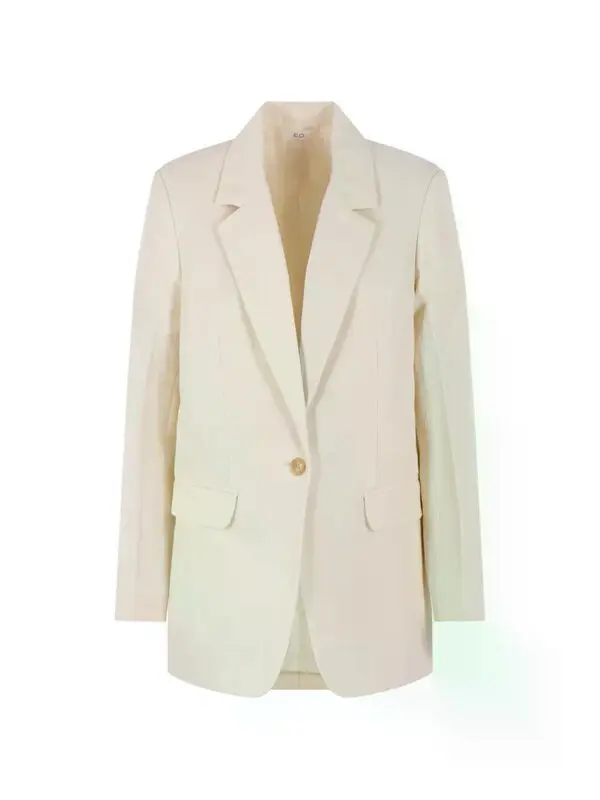 Co Single-breasted Notched-lapels Blazer - Neutrals