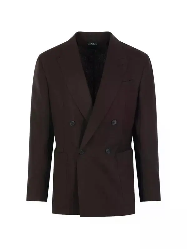 Zegna Double-breasted Peak-lapel Blazer