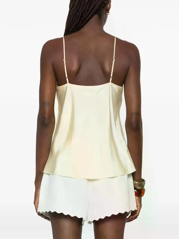 FORTE_FORTE Lace Trim Blouse