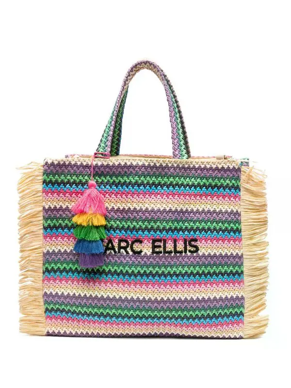 MARC ELLIS Buby Fringe-trim Tote Bag