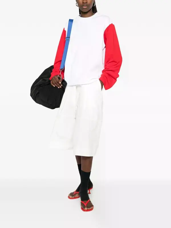 LII Colour-block Long-sleeve T-shirt
