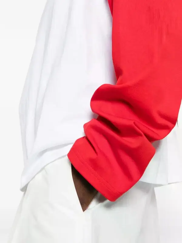 LII Colour-block Long-sleeve T-shirt