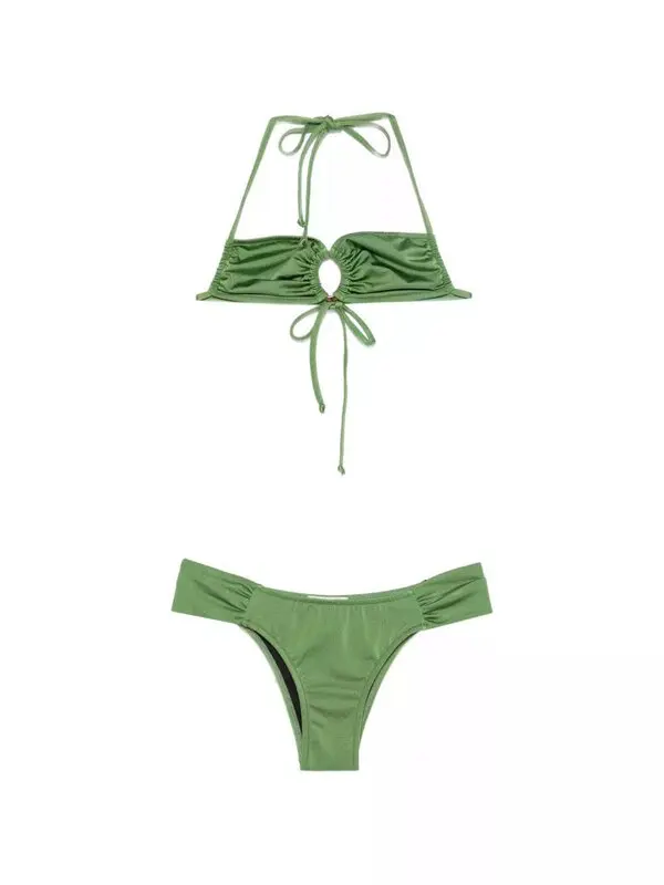 Anjuna Ruched Ring-detail Bikini