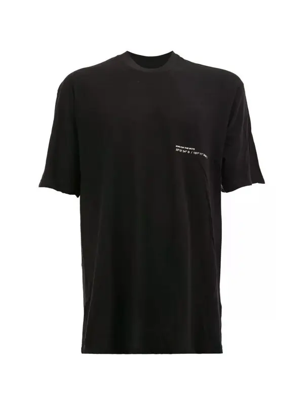 SONG FOR THE MUTE Back Photo-print T-shirt - Black