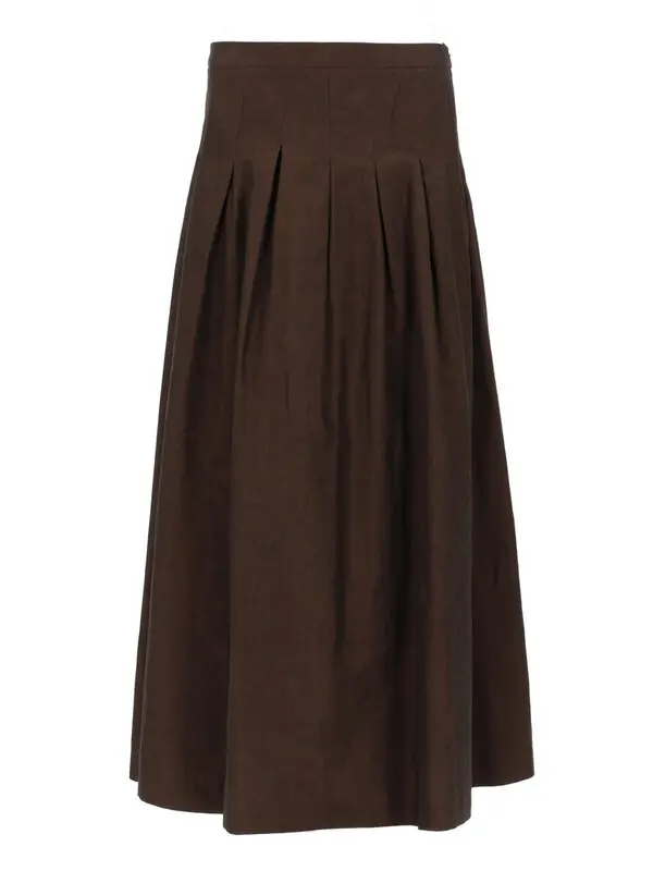 PT TORINO Midi Skirt - Brown
