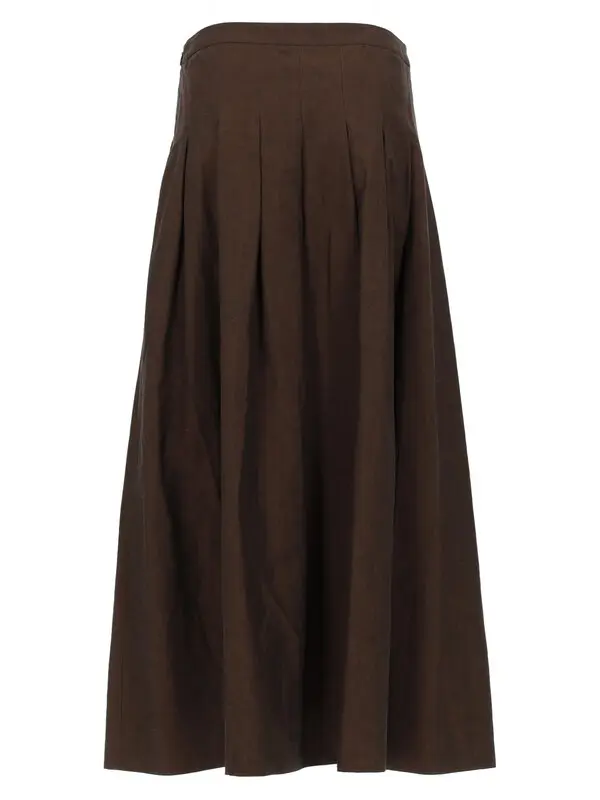 PT TORINO Midi Skirt - Brown
